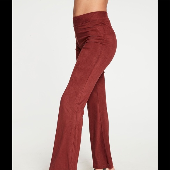 Chaser | Pants & Jumpsuits | Chaser Faux Suede Flare Pant Nwt | Poshmark